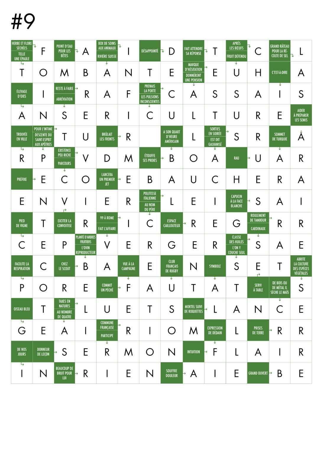 Réponses mots fléchés – Regain Magazine